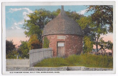 Postcard MA 1916 Marblehead Massachusetts Old Powder House Built In ...