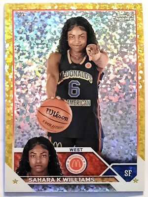 Sahara K. Williams 2023 Topps Mini Diamonds SP#49/75 -McDonald's All ...