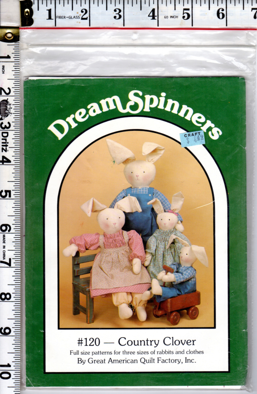 Choice UNCUT Dream Spinners Doll & Craft Patterns by Great American ...