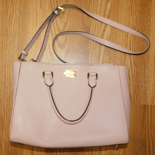 Michael Kors Light Pink Purse Bag Satchel Tote, Handles & Strap | eBay