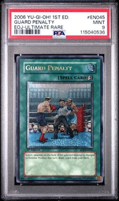 2006 Yu-Gi-Oh! Guard Penalty Enemy of Justice EOJ 1st Edition UTR PSA 9 | eBay