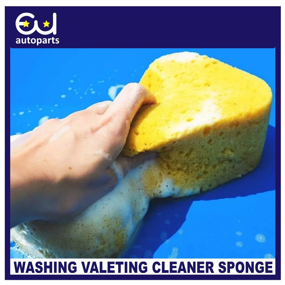 4PCS JUMBO SPONGE LARGE SIZE CAR WASH WASHING VALETING CLEANER SPONGE ...