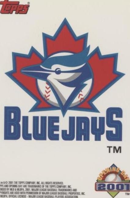 2001 Topps Opening Day - Team Stickers Toronto Blue Jays for sale ...