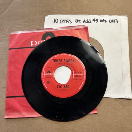 Tinker's Moon Shang A Lang / I'm Sad 1974 POLYDOR Records 45 | eBay
