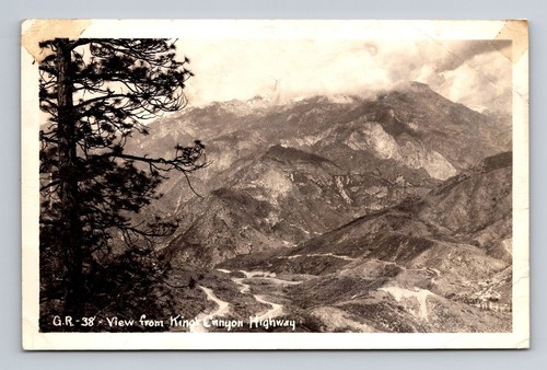 Three Rivers CA-California, RPPC, Kings Canyon Highway, Vintage c1947 ...