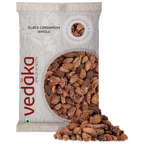 Vedaka Cardamom (Black Elaichi) Whole | No added colours | No added ...