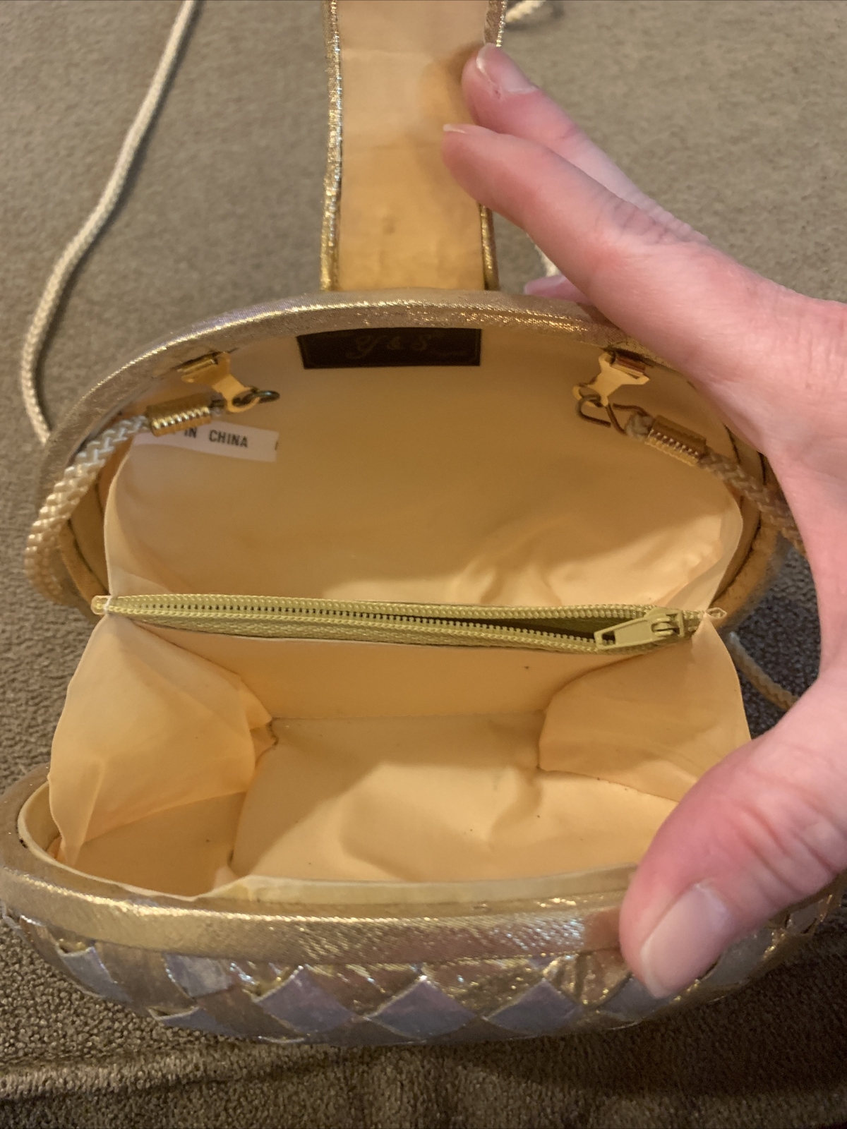 Vintage Another Y&S Original Gold Shell Shape Evening Bag Purse (BL) | eBay