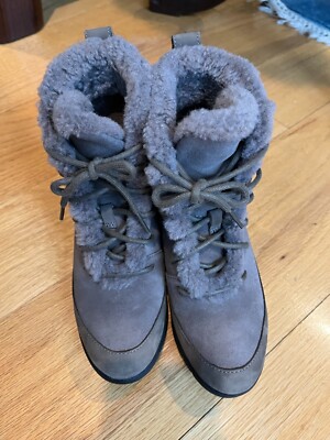 UGG Women's Bridgit Mole (Greyish) Waterproof Suede Boots Size 6 | eBay