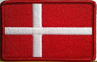 DENMARK Flag Military Patch With Hook & Loop Fastener Red Emblem #56 | eBay