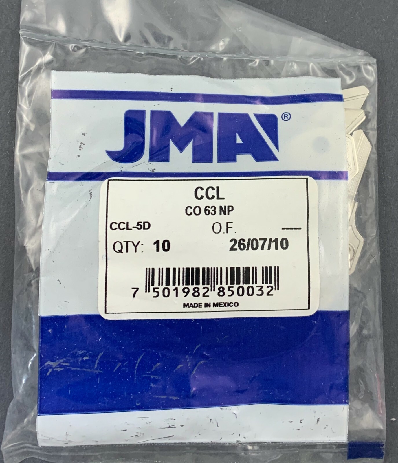 Lots of 10 CO63 1000X CCL-5D Key Blanks for CCL and Hudson | eBay