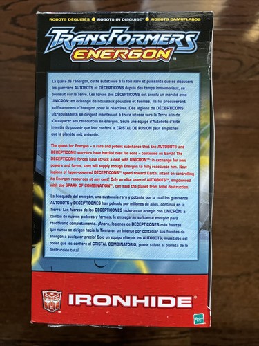 New TRANSFORMERS Energon IRONHIDE Factory Sealed in Box 2003 RARE ...