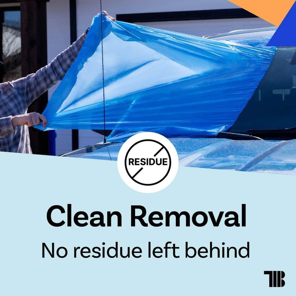 Crash Wrap, 36 Inch X 200 Feet, Blue Collision Wrap for Damaged ...