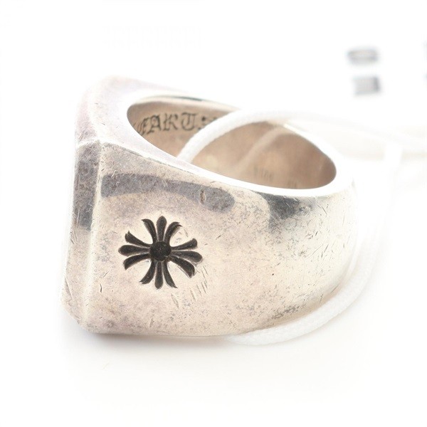 Chrome Hearts Silver Big PJ Ring Men's 925 Sterling Silver Jewelry | eBay