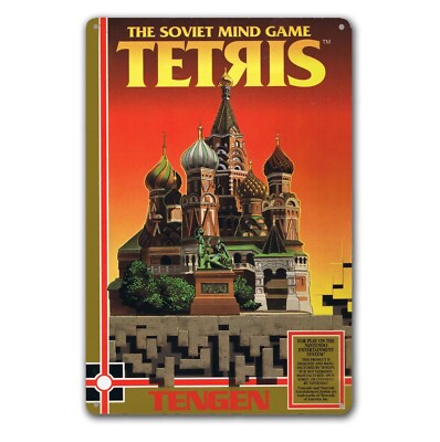 Tetris Nintendo Nes Retro Video Game Metal Poster Tin Sign 20*30cm | eBay