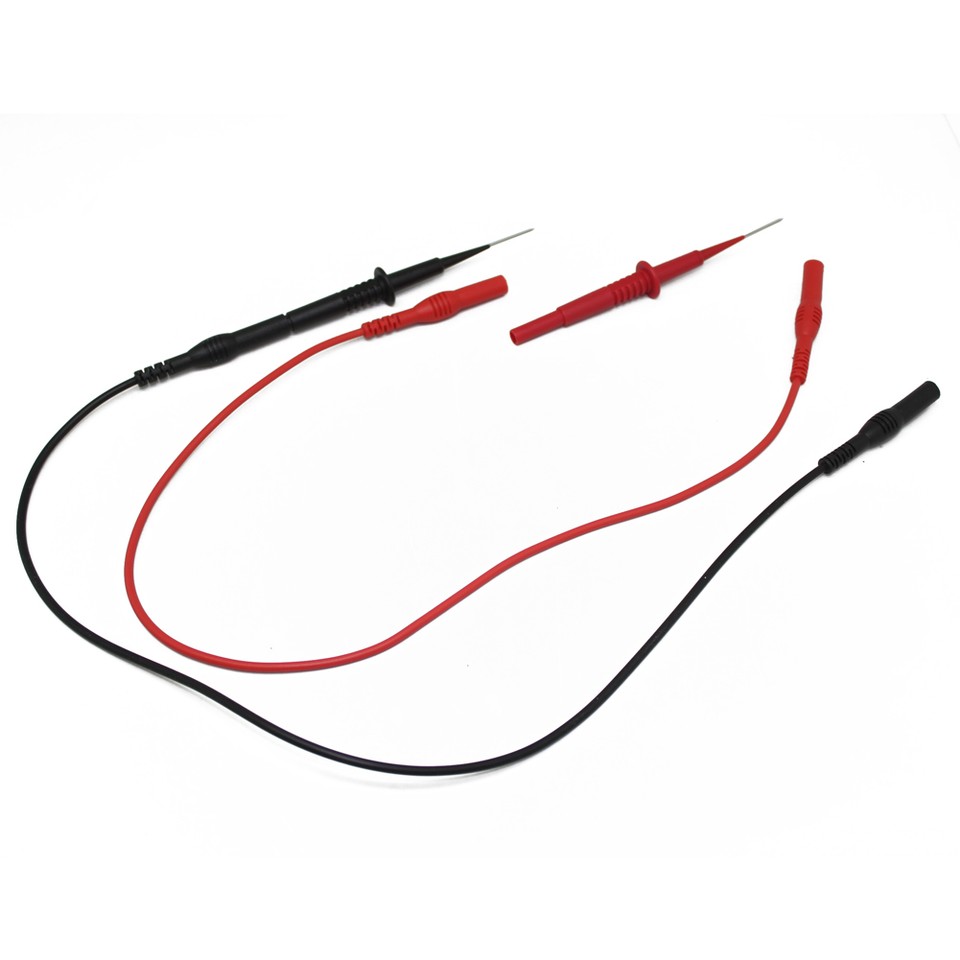 AideTek Stainless Steel Needle Tipped Tip Multimeter Probes Test Leads ...