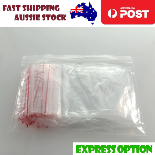 100pcs 7x10cm Small Satchels Plastic Zip Bags Thin | eBay Australia