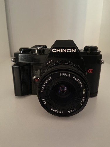 CHINON CG-5 35mm Film SLR Manual Camera + VITACON 28mm F/2.8 MC Wide ...