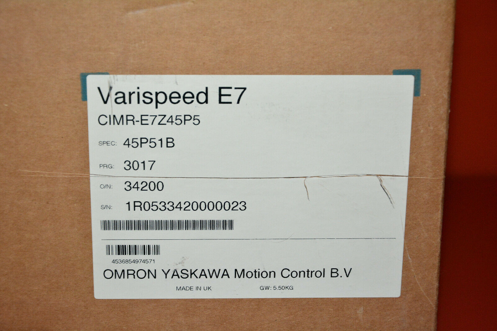 Omron Yaskawa Varispeed E7 CIMR-E7Z45P5 frequency converter | eBay