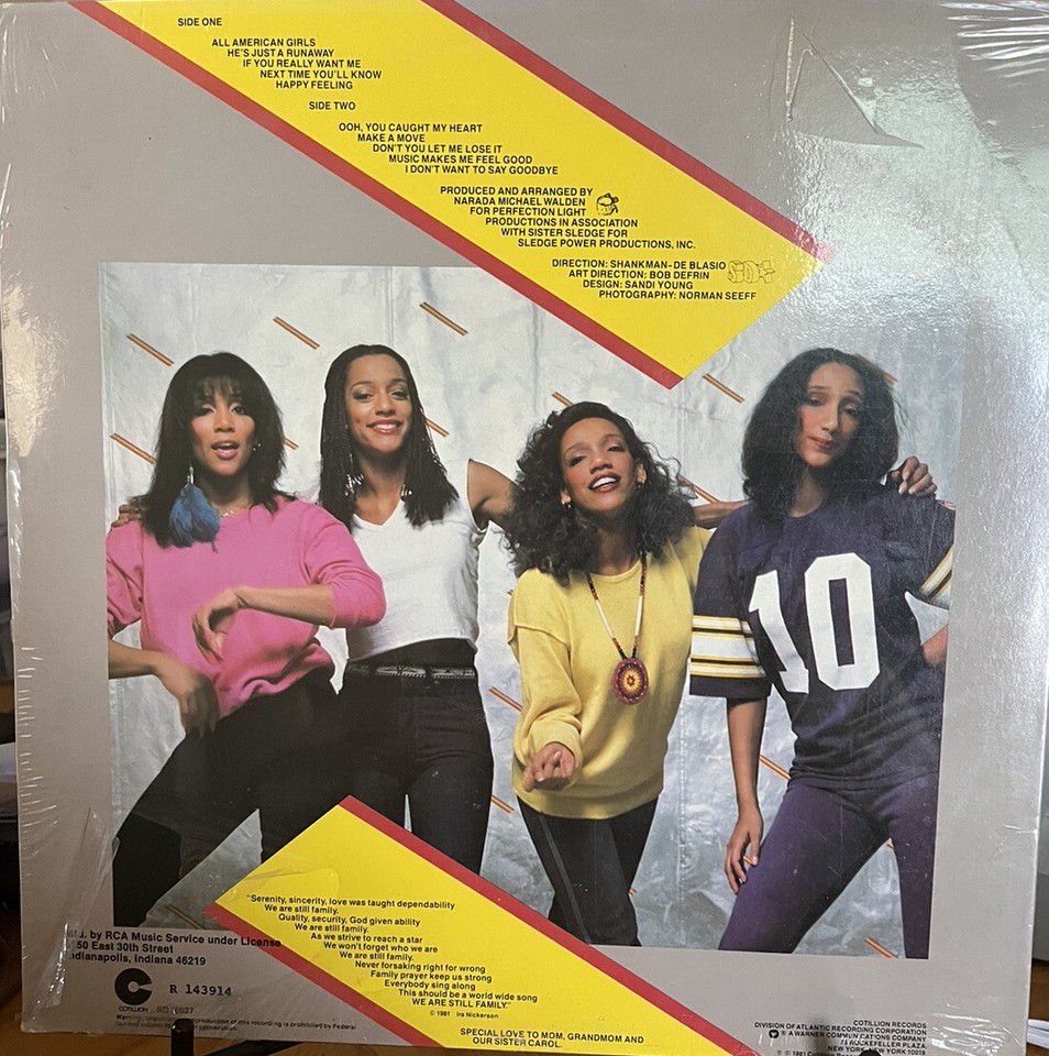 Sister Sledge ‎– All American Girls LP Vinyl 1981 Sealed Cotillion R ...