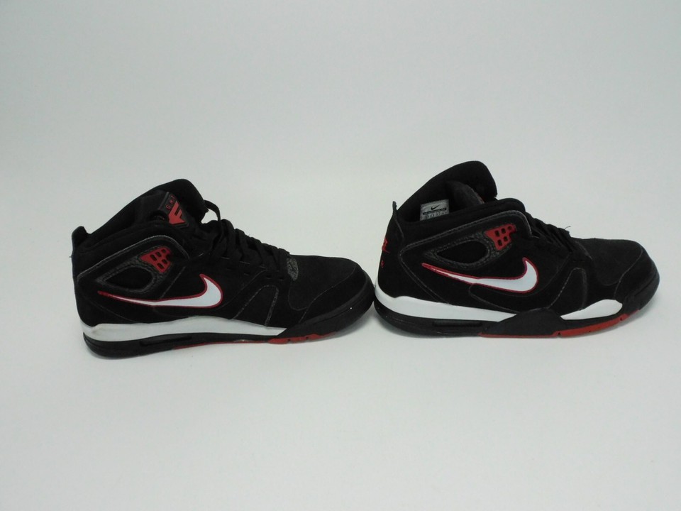 2011 Nike Air Flight Falcon Black Red White 397204-026 Basketball Shoes ...