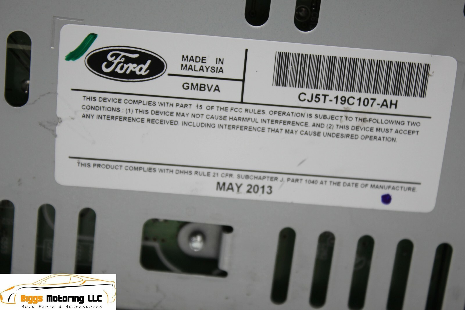 2012-2014 Ford Escape Radio Receiver Cd Mechanism Player CJ5T-19C107-AH ...