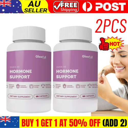 2PCS Gleeful Over 30 Hormone Support |Menopause Supplement for Women ...