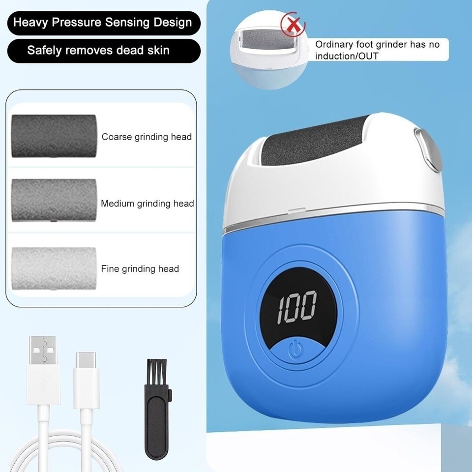 Electric Foot Dead Skin Grinder Foot Pedicure Grinder Remover Callus ...