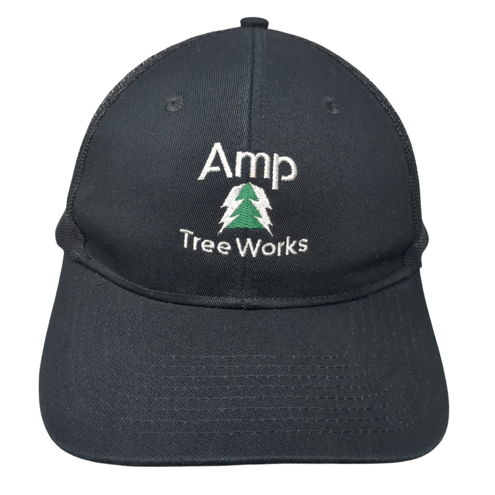 Amp Tree Works Snapback Trucker Hat Black OS Adjustab… - Gem