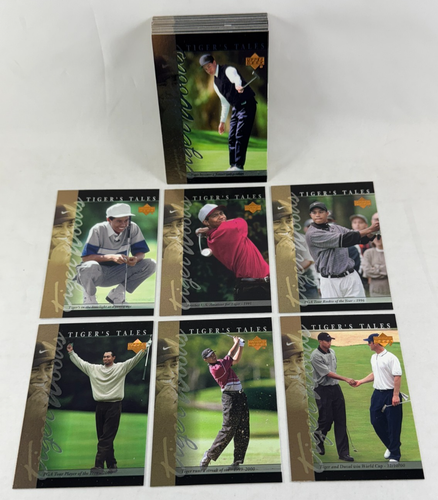 TIGER WOODS OFFICIAL GOLF CARDS Upper Deck 2001 Complete TIGER'S TALES ...