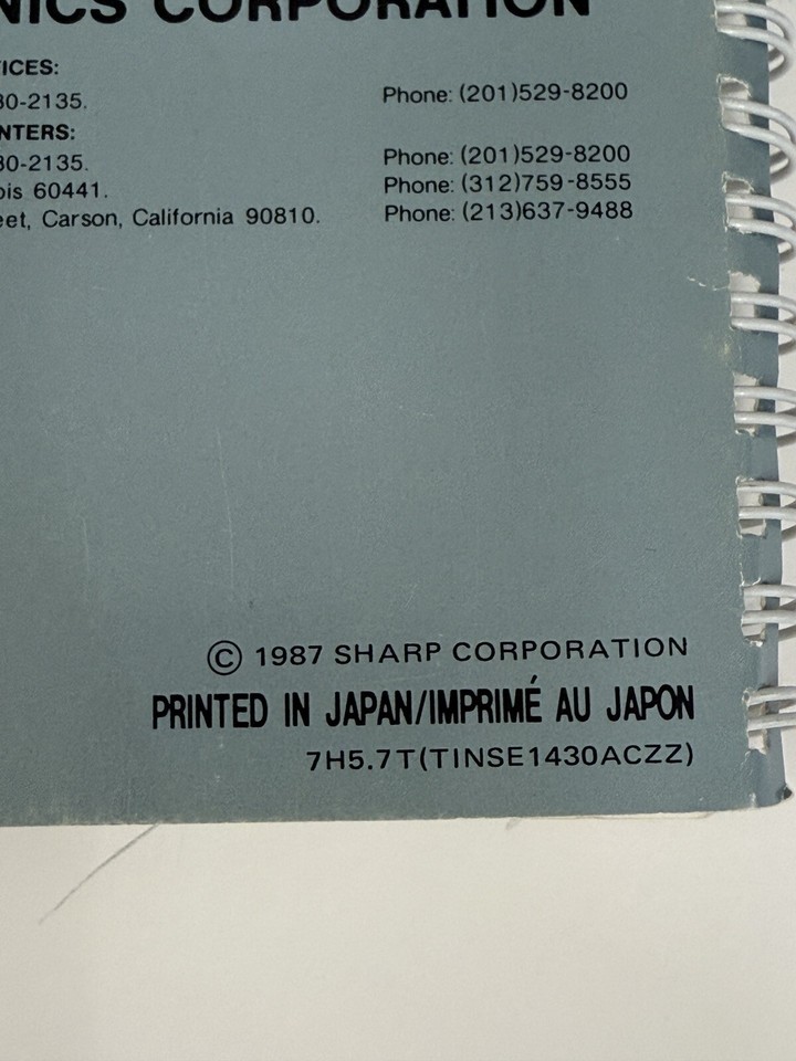 Sharp PC 4501 Personal Computer Manual Cord In Box Powers On /rw | eBay