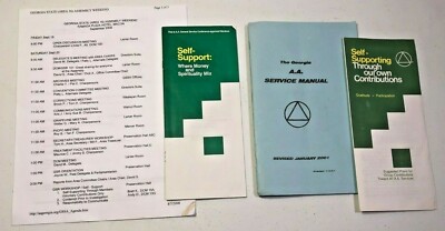 2001 Georgia AA Alcoholics Anonymous Service Manual +self-support ...