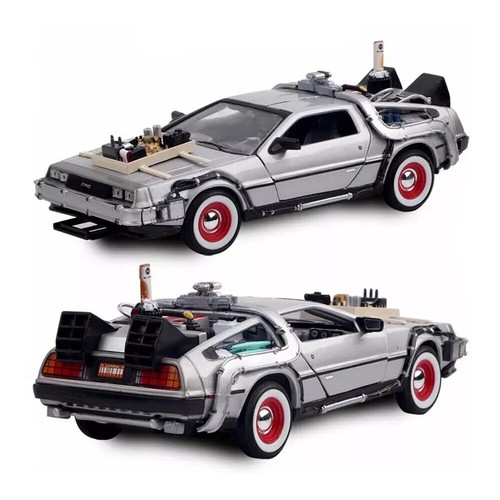 Delorean Time Machine Diecast 1:24 Scale Miniature Toy / Back To The ...