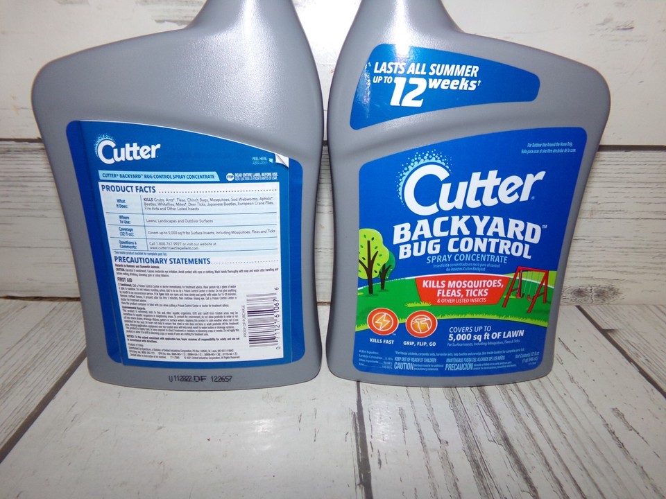 2 Cutter Backyard Bug Control Spray Concentrate Fleas Mosquito ...