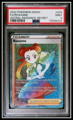 Pokemon Astral Radiance Roxanne #206 PSA 9 | eBay