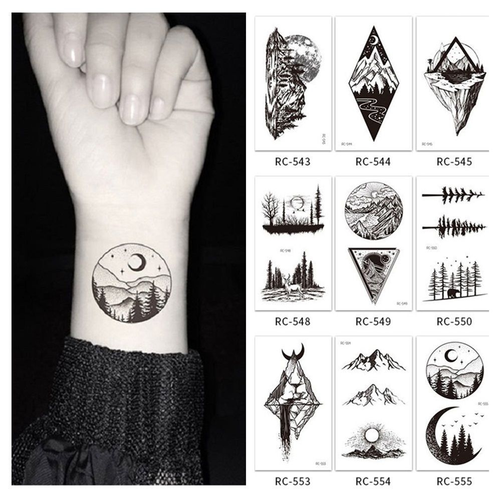 Mountain Water Tattoos