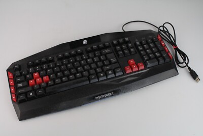 Cyberpower PC Gaming Keyboard Multimedia Gaming Wired USB Keyboard | eBay