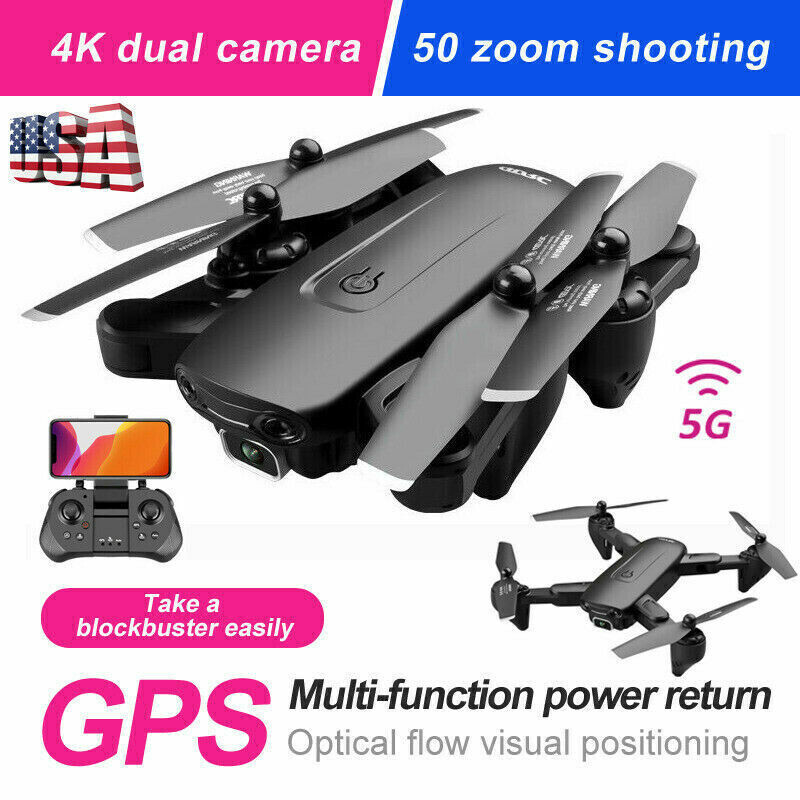 F6 Quad air Drone GPS 4k HD Wide Angle Dual Camera WIFI FPV RC ...