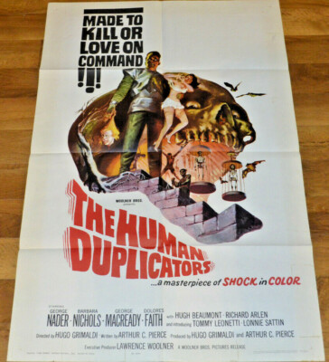 "The Human Duplicators" (1965) One Sheet Poster - George Nader ...