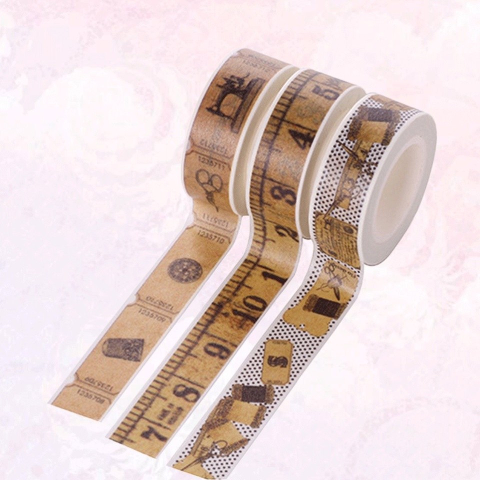 3pcs Vintage Paper Tapes Tearing DIY Craft Decorative Tape Creative ...