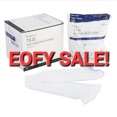 Cardinal Health T.E.D stockings anti embolism, knee high white (Medium ...