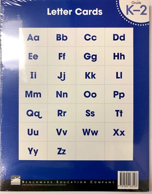 Grade K-2 Benchmark Alphabet Letter Cards Grade K 1 or 2 | eBay