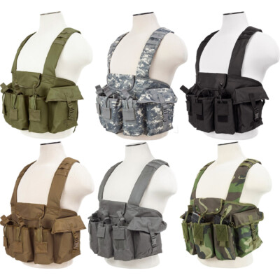 VISM Tactical Universal Chest Rig Airsoft Magazine Vest by NcSTAR ...
