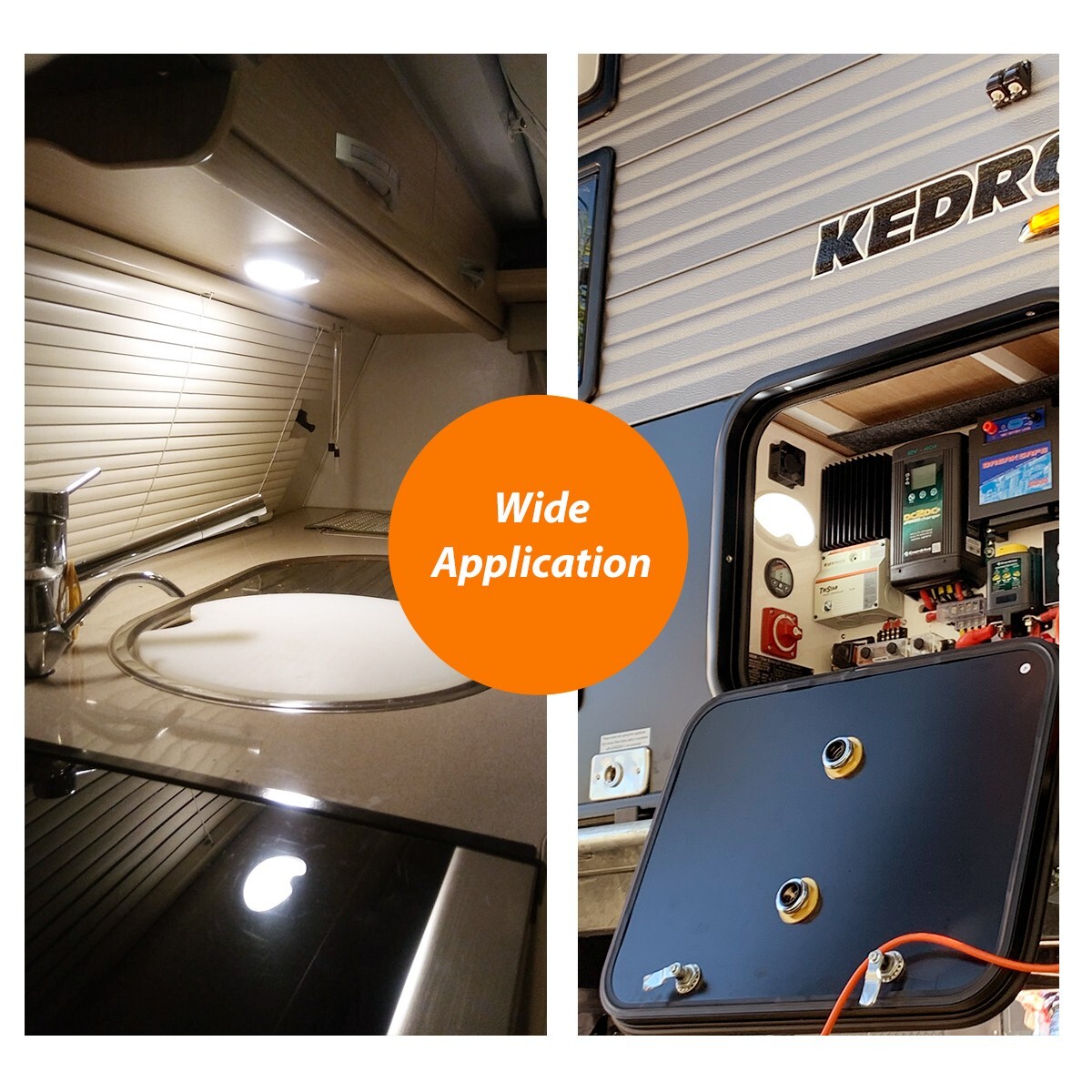 12V LED Ceiling Wall Lights Caravan Motorhome Bathroom Down Cabin ...