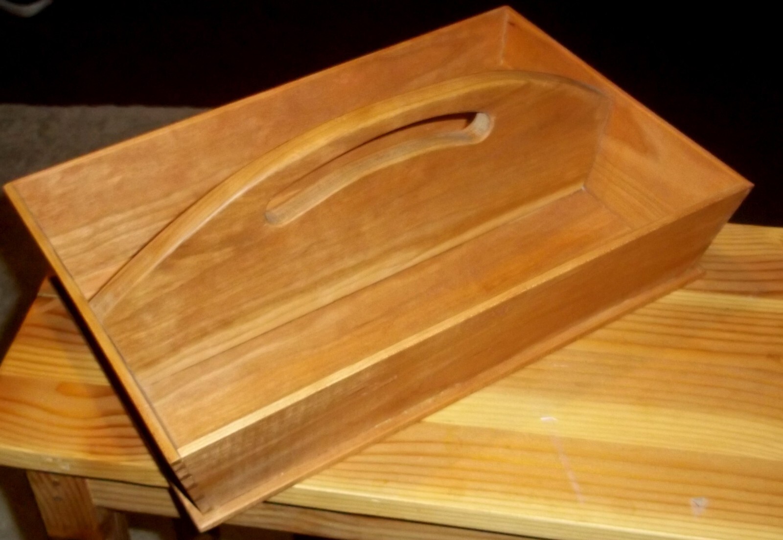 Shaker Carrier, Cherry, -- authentic Shaker pattern, handmade --serving ...