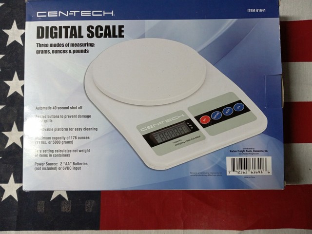 Cen-tech 61641 – Digital Scale 11 Lbs or 5000 Grams Accurate & Easy to ...