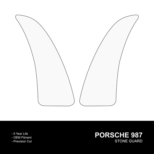 Porsche Cayman 987 Stone Guard Protective Clear Vinyl | Carbon ...