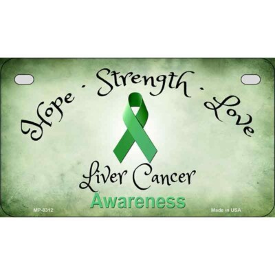 Liver Cancer Ribbon Novelty Metal Motorcycle Plate | eBay