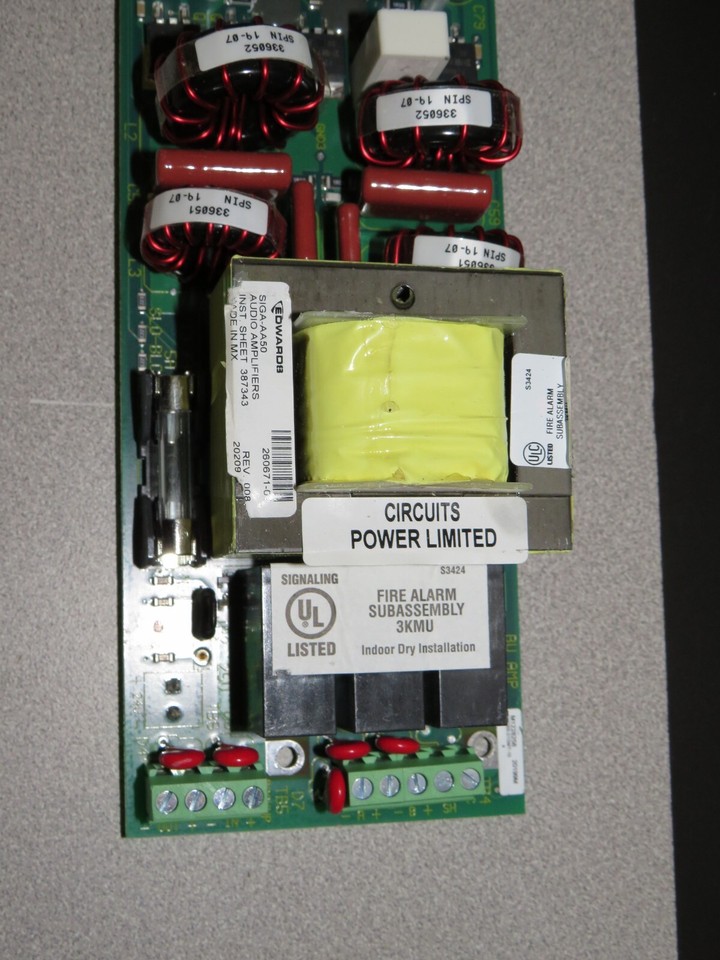 EDWARDS EST SIGA-AA50 INTELLIGENT AUDIO AMPLIFIER FIRE BOARD | eBay