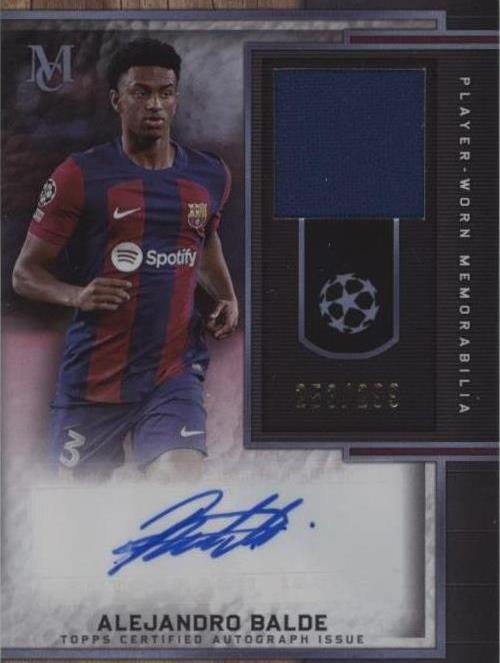 2023-24 Topps Museum Collection UCL - Museum Autograph Relics Alejandro ...
