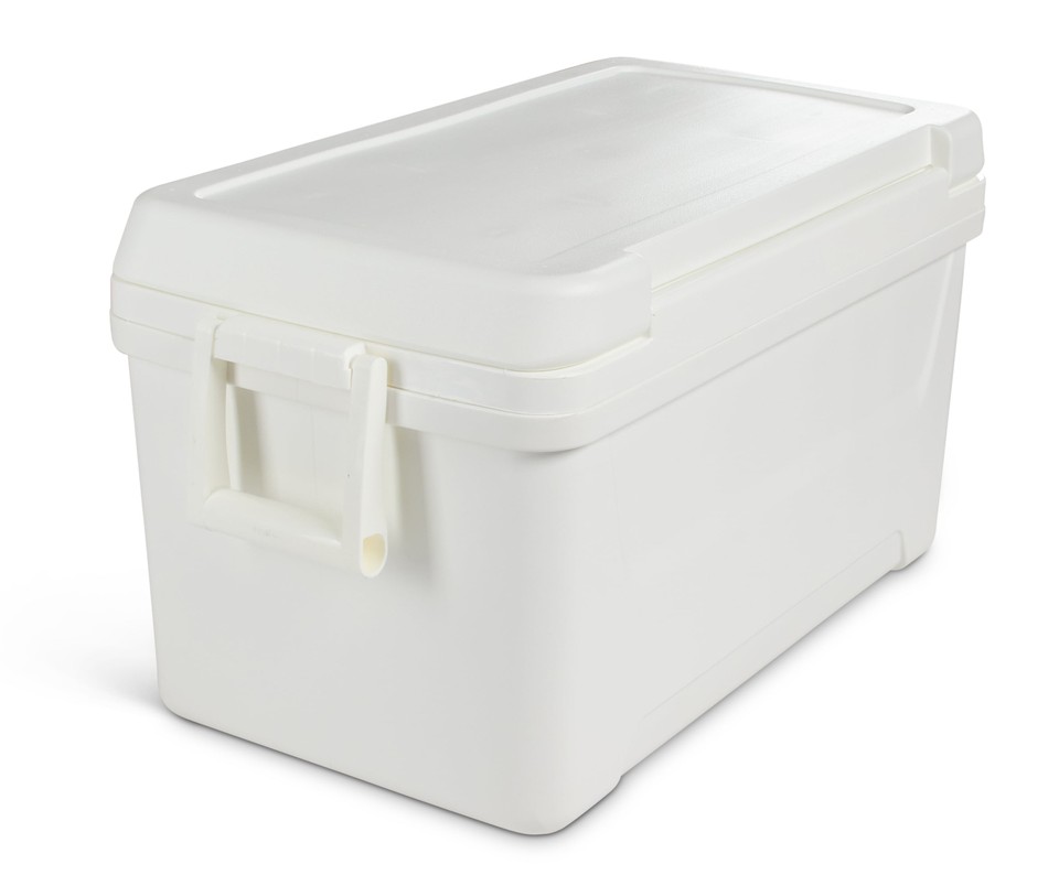 Hard Sided Ice Chest Insulated Cooler Food Drinks Box Stain Odor ...